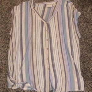 Rachel Zoe | Tops | Rachel Zoe Linen Button Down Top X Hp | Poshmark
